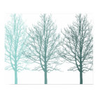 Teal Trees Poster | Zazzle