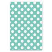 Teal Turquoise & White Polka Dots Birthday Party Tissue Paper | Zazzle