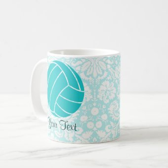 Teal Volleyball Coffee Mug | Zazzle