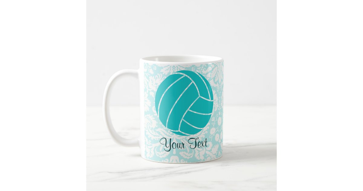Teal Volleyball Coffee Mug | Zazzle