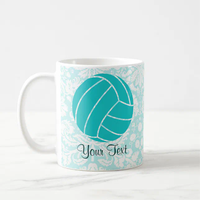 Teal Volleyball Coffee Mug | Zazzle