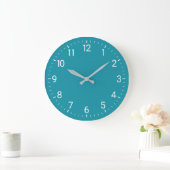 Teal Wall Clock | Zazzle