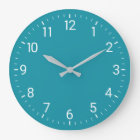 Teal Wall Clock | Zazzle