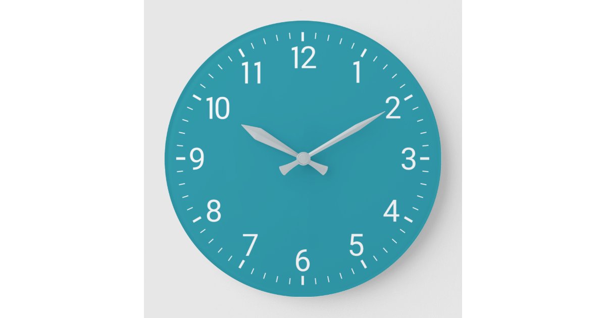 Teal Wall Clock | Zazzle