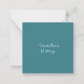 Teal Watercolor Abstract Note Card | Zazzle