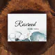 Teal Watercolor Sketch Wedding Reserved Sign | Zazzle