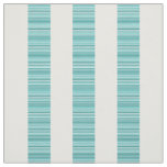 Cute Teal Striped Fabric | Zazzle