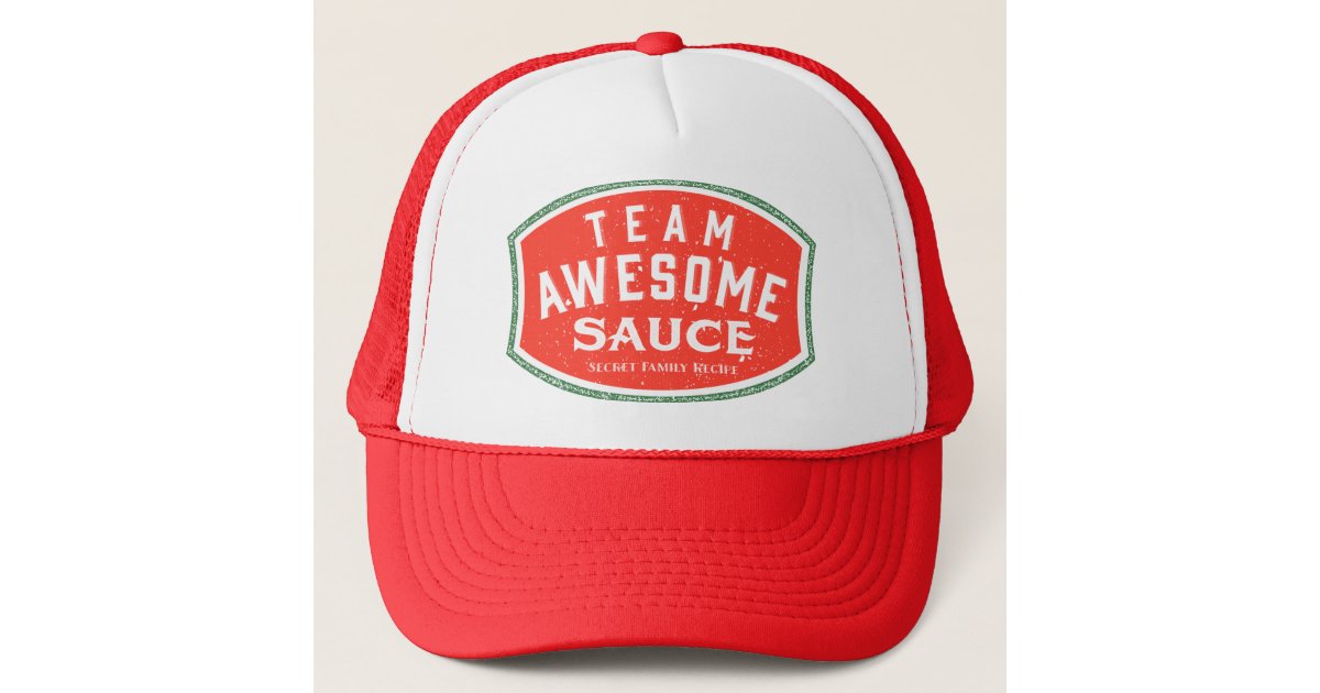 Team Awesome Sauce Trucker Hat | Zazzle