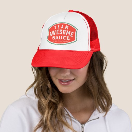 Team Awesome Sauce Trucker Hat | Zazzle