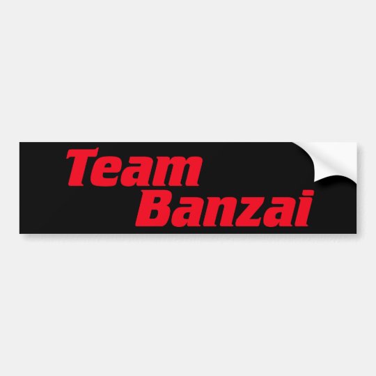 Team Banzai sticker | Zazzle.com