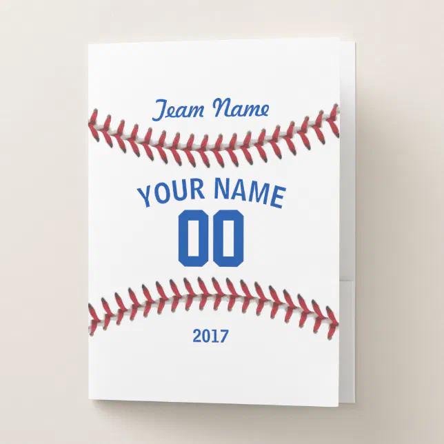 Team Baseball Sport Pocket Folder | Zazzle