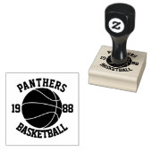 Team Basketball Rubber Stamp | Zazzle
