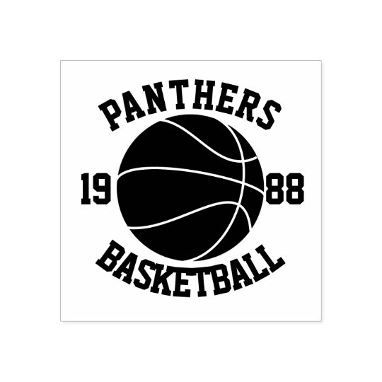 Team Basketball Rubber Stamp | Zazzle.com