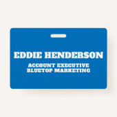 Team blue personalized name team building badge | Zazzle
