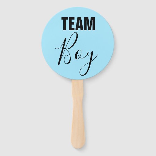 Team Boy & Team Girl Gender Reveal Party Sign Fans | Zazzle