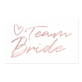 Team Bride - Rose Gold faux foil sticker | Zazzle
