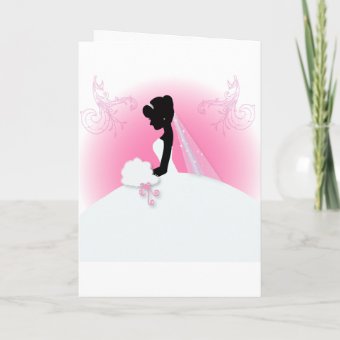 Team bride Wedding gown Bride bridal silhouette Invitation | Zazzle