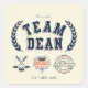 Team Dean Gilmore Girls Design Square Sticker | Zazzle