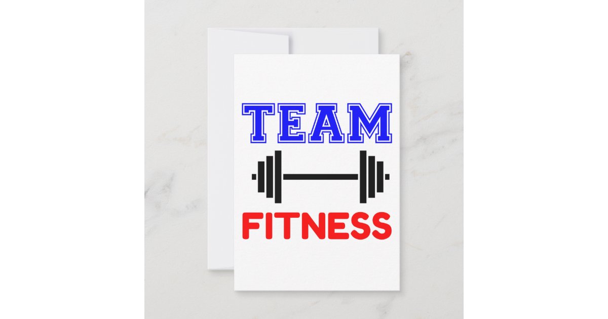 TEAM FITNESS THANK YOU CARD | Zazzle