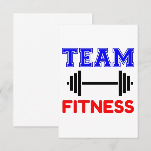 TEAM FITNESS THANK YOU CARD | Zazzle