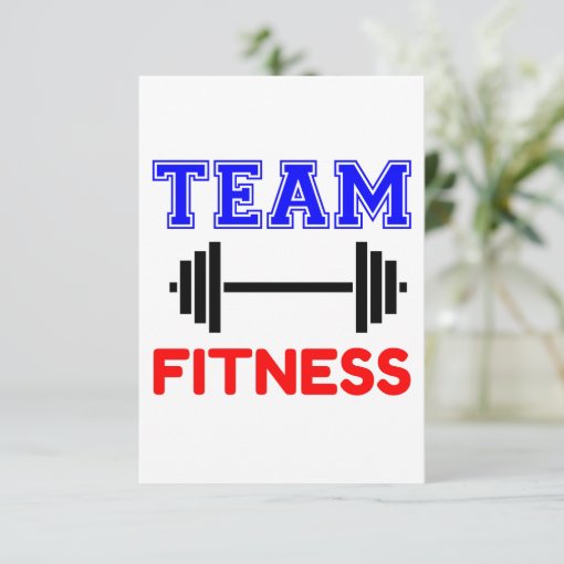 TEAM FITNESS THANK YOU CARD | Zazzle