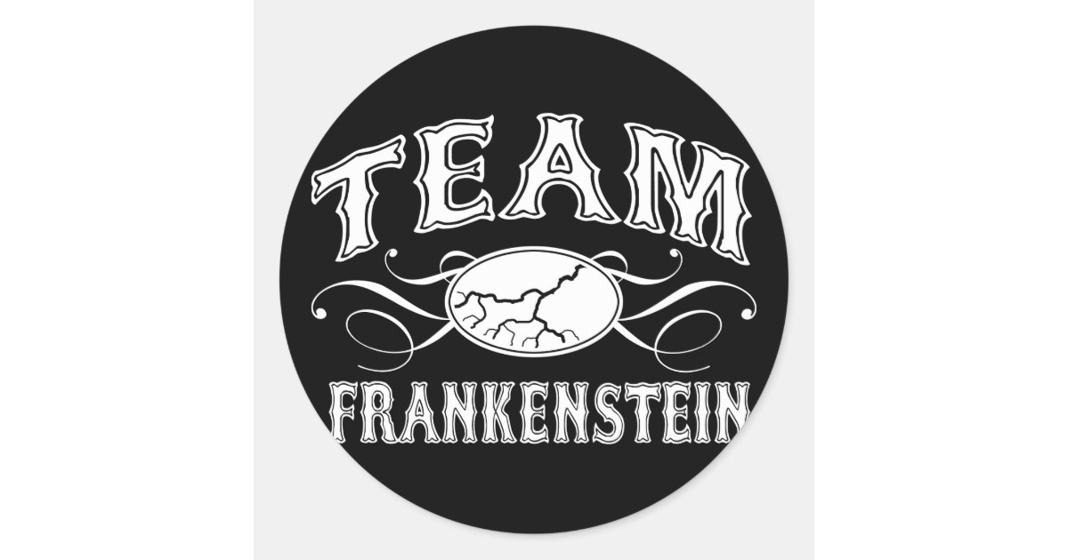 Team Frankenstein Classic Round Sticker | Zazzle