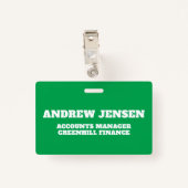Team green personalized name team building badge | Zazzle