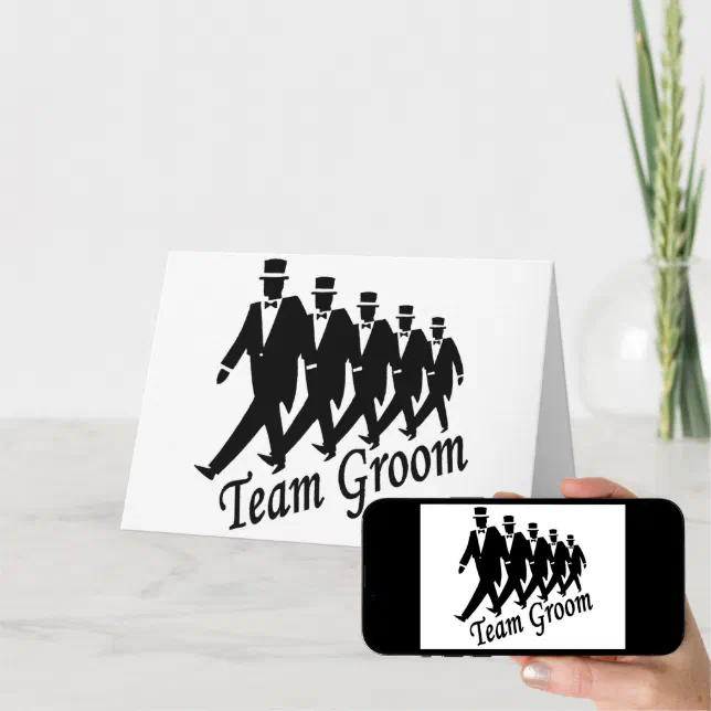 Team Groom Groomsmen Card | Zazzle