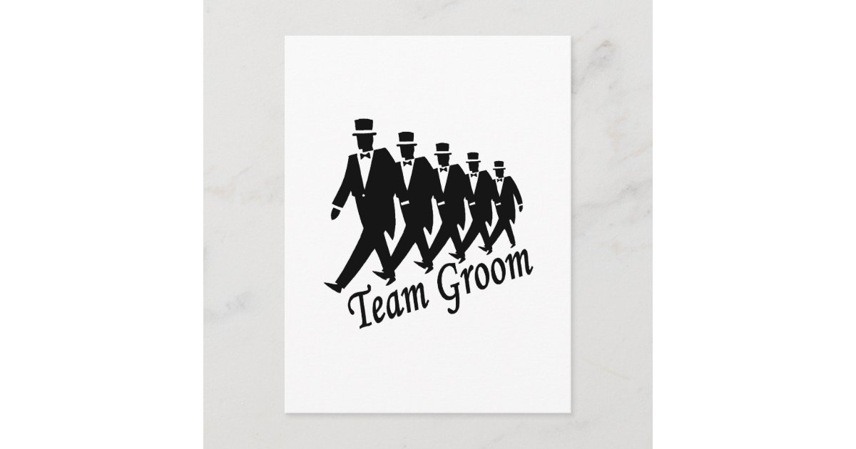Team Groom Groomsmen Postcard | Zazzle