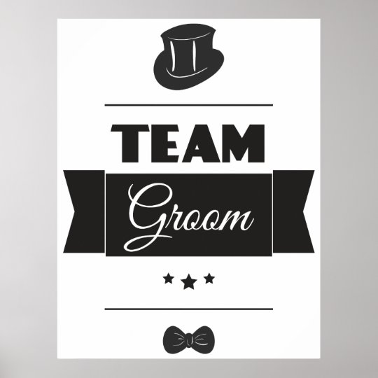 Team groom poster | Zazzle.com