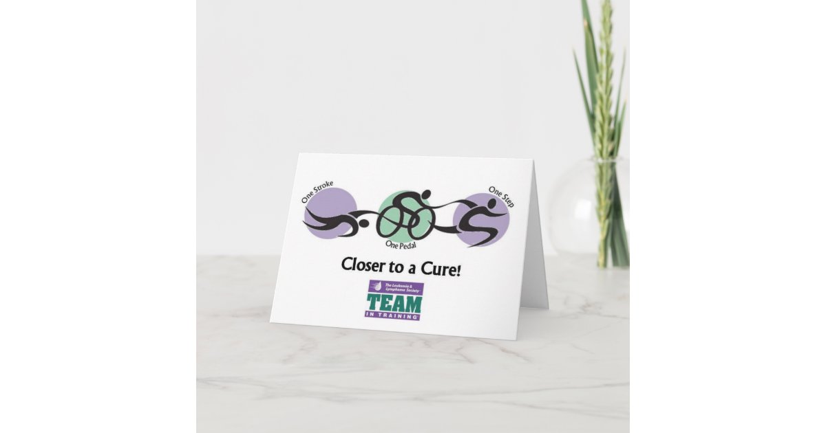 Team In Training Thank You Card | Zazzle.com