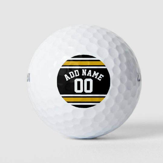 Team Jersey with Custom Name and Number Golf Balls | Zazzle.com