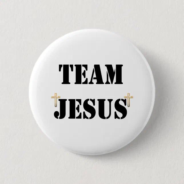 Team Jesus Button | Zazzle