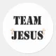 Team Jesus Classic Round Sticker | Zazzle