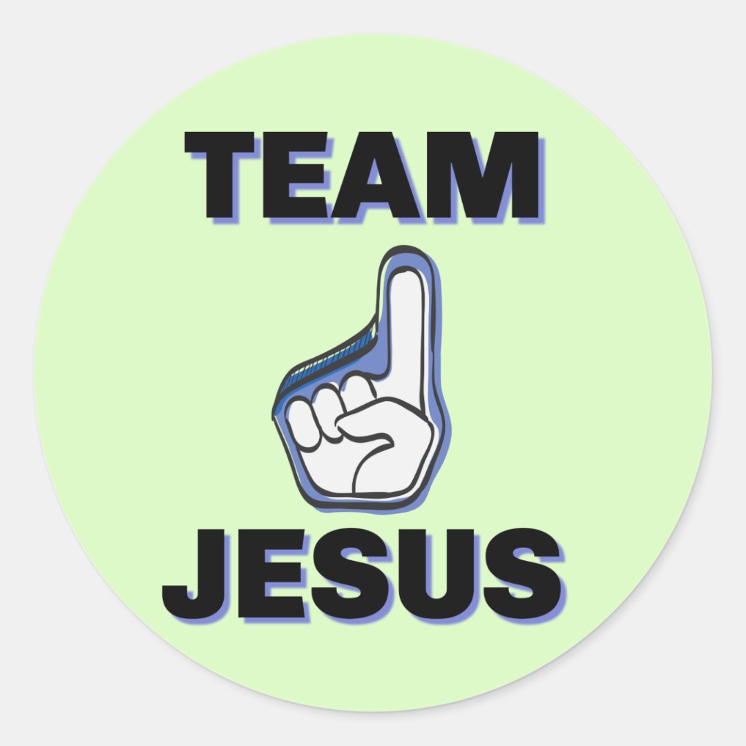 TEAM JESUS CLASSIC ROUND STICKER | Zazzle