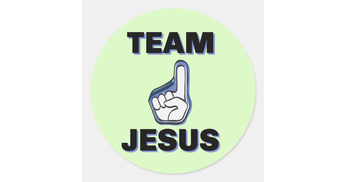 TEAM JESUS CLASSIC ROUND STICKER | Zazzle