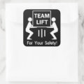 Team Lift Square Sticker | Zazzle