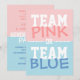 Team Pink or Team Blue Baby Gender Reveal Party Invitation | Zazzle