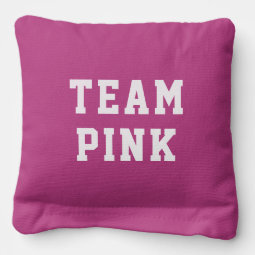 Team Pink Team Blue Baby Gender Reveal Party Cornhole Bags | Zazzle