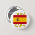 Team Rafa with Spanish Flag Pinback Button | Zazzle