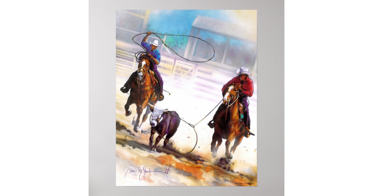 Team Roping Poster | Zazzle