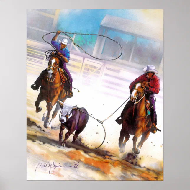 Team Roping Poster | Zazzle