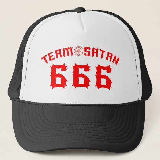 Team Satan 666 Trucker Hat | Zazzle.com