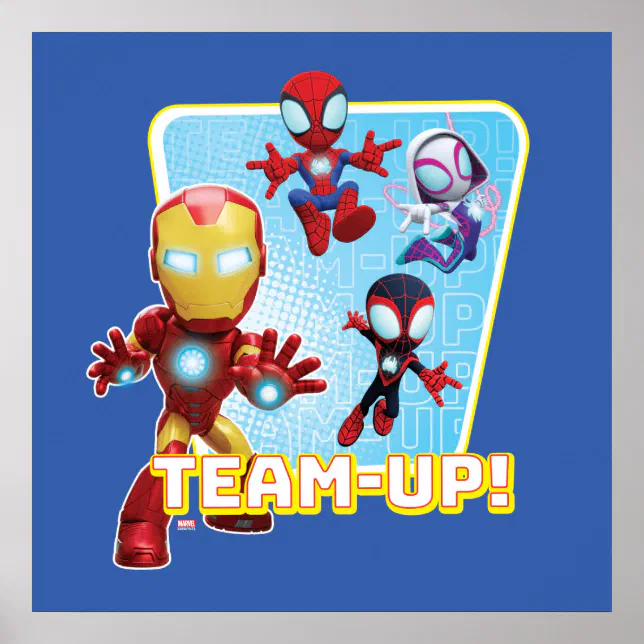 Team Spidey and Iron Man Team-Up! Poster | Zazzle