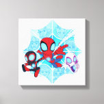 Team Spidey Over Web of Villains Fabric | Zazzle