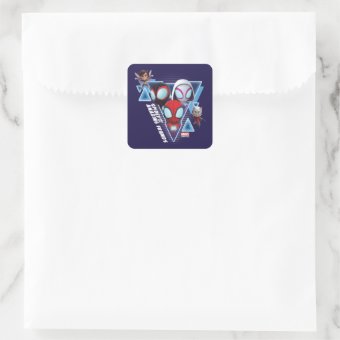 Team Spidey with Ant-Man and the Wasp Square Sticker | Zazzle