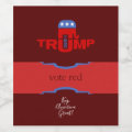 Team Trump Republican Wine Label | Zazzle