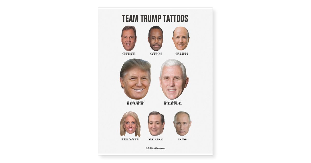 Team Trump Temporary Tattoos | Zazzle
