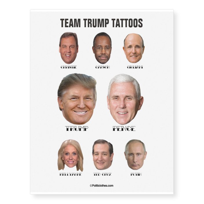 Team Trump Temporary Tattoos | Zazzle.com