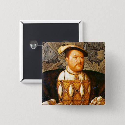 Team Tudor - Portrait of King Henry VIII Button | Zazzle